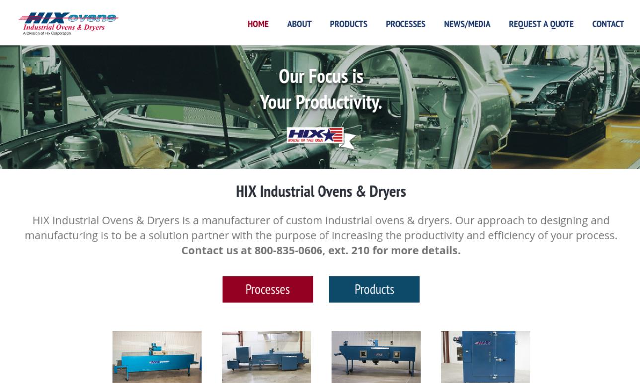 HIX Corp. | Industrial Ovens